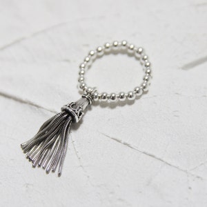 Sterling Silver Tassel Fringe Rings,tassel Rings,customized Sterling ...