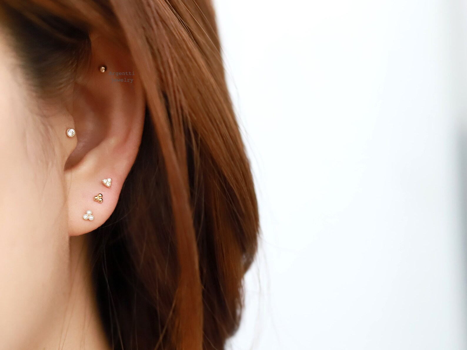 Super Tiny 18 Gauge Flat Back Labret Internally Threaded,delicate Gold ...