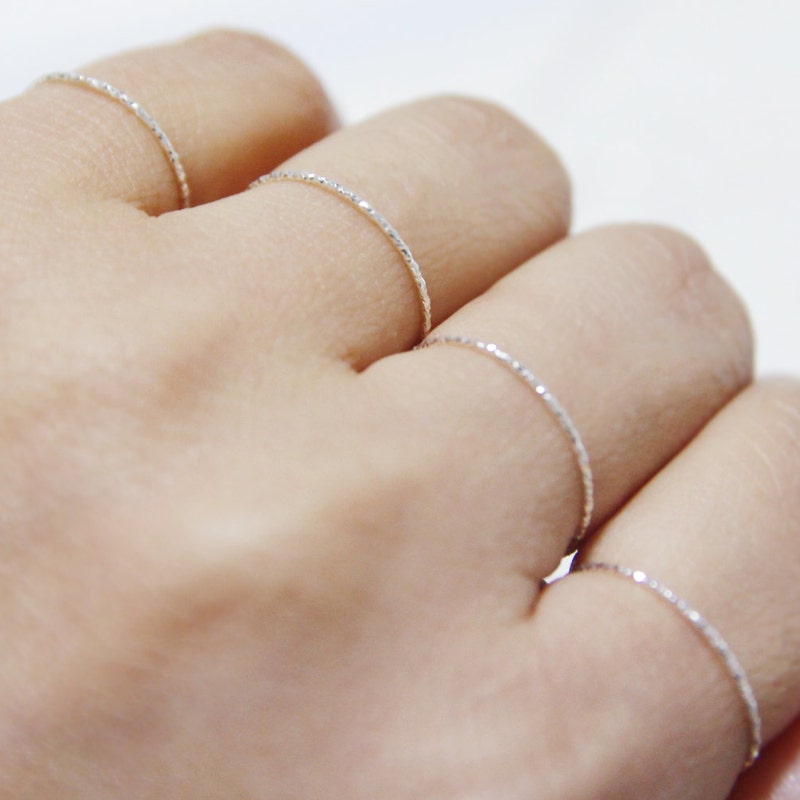 Thin Silver Ring - Etsy