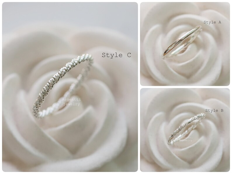 925 Sterling Twist Silver Ringcutting Texture Single Silver - Etsy
