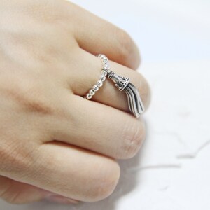 Sterling Silver Tassel Fringe Rings,tassel Rings,customized Sterling ...