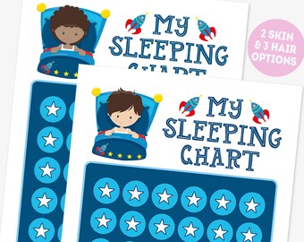 Sleep in Bed Chart | Etsy