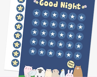 Toddler Night Chart | Etsy
