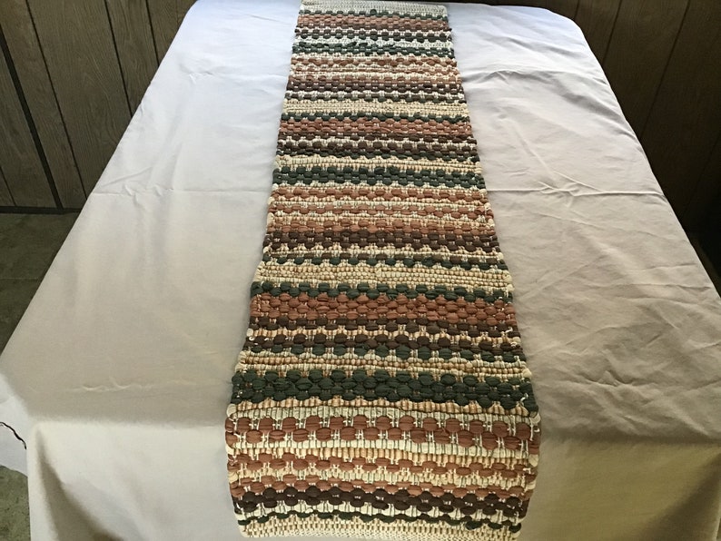 Woven Cotton Tablerunner - Etsy