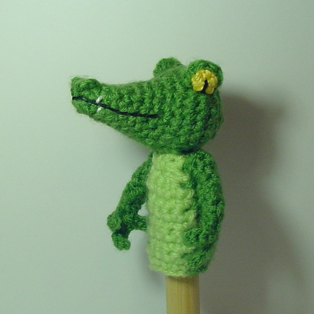 Crocodile Finger Puppet, Crochet Pattern. - Etsy