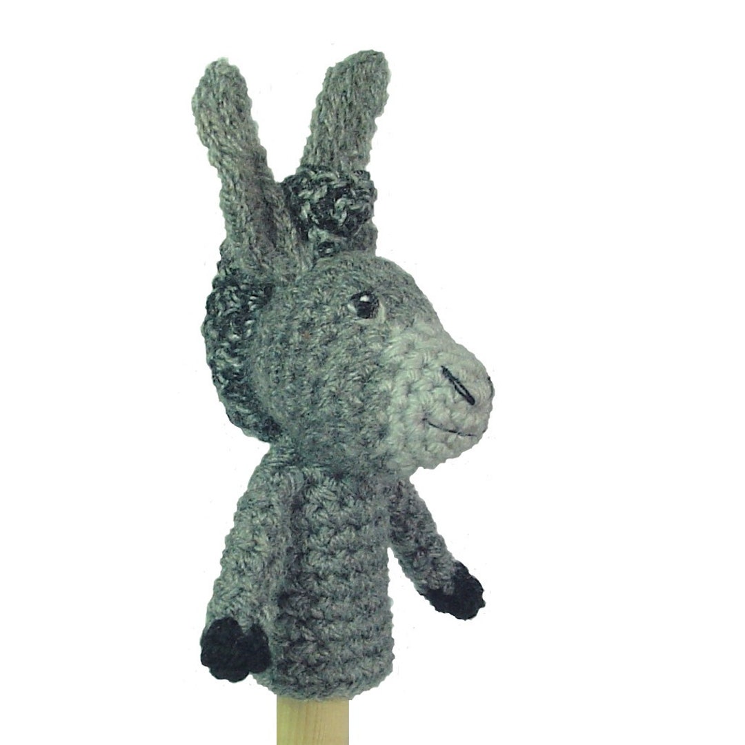 Donkey Finger Puppet Crochet PATTERN - Etsy