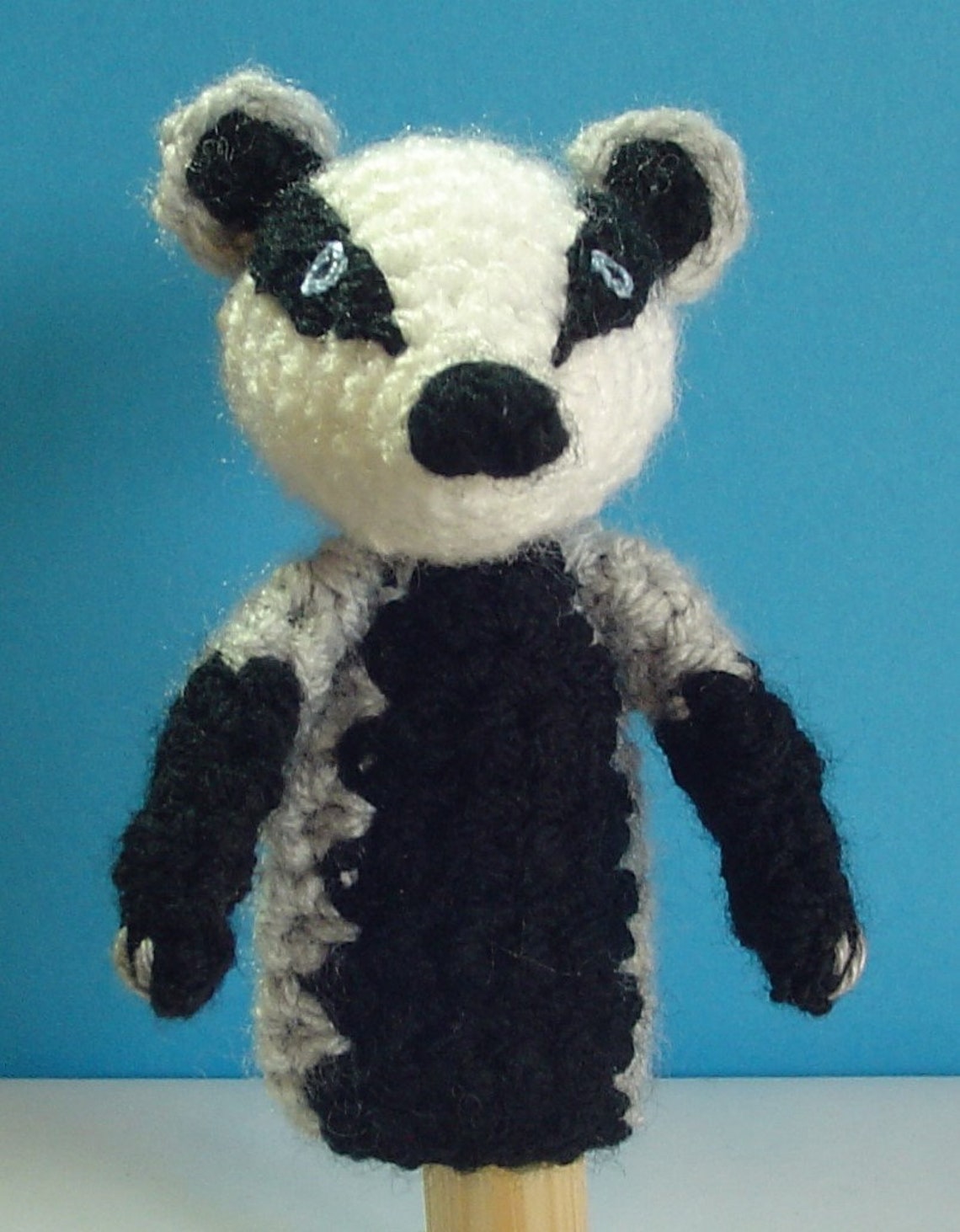 Badger Finger Puppet Crochet PATTERN - Etsy