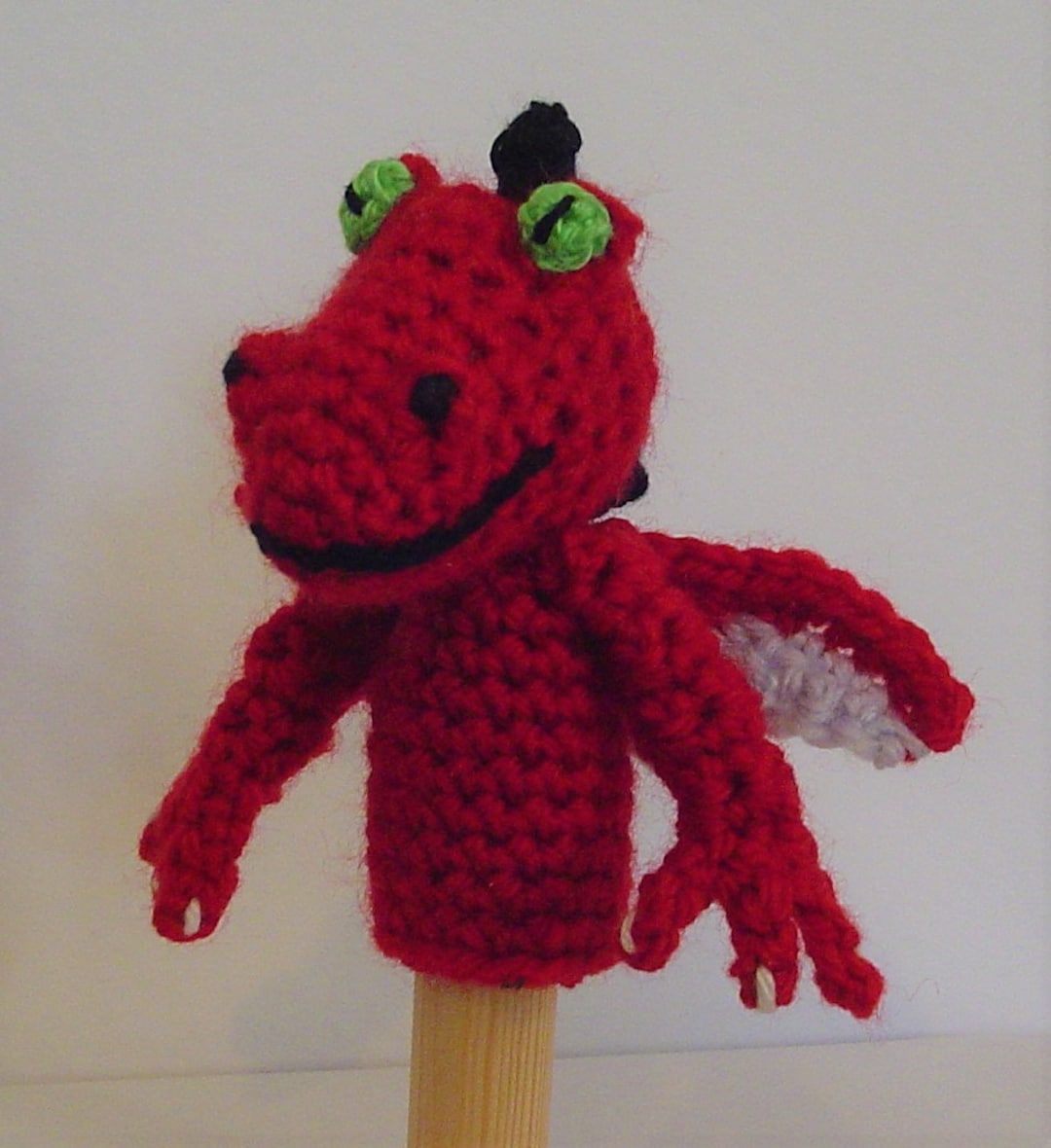 Dragon Finger Puppet Crochet PATTERN - Etsy