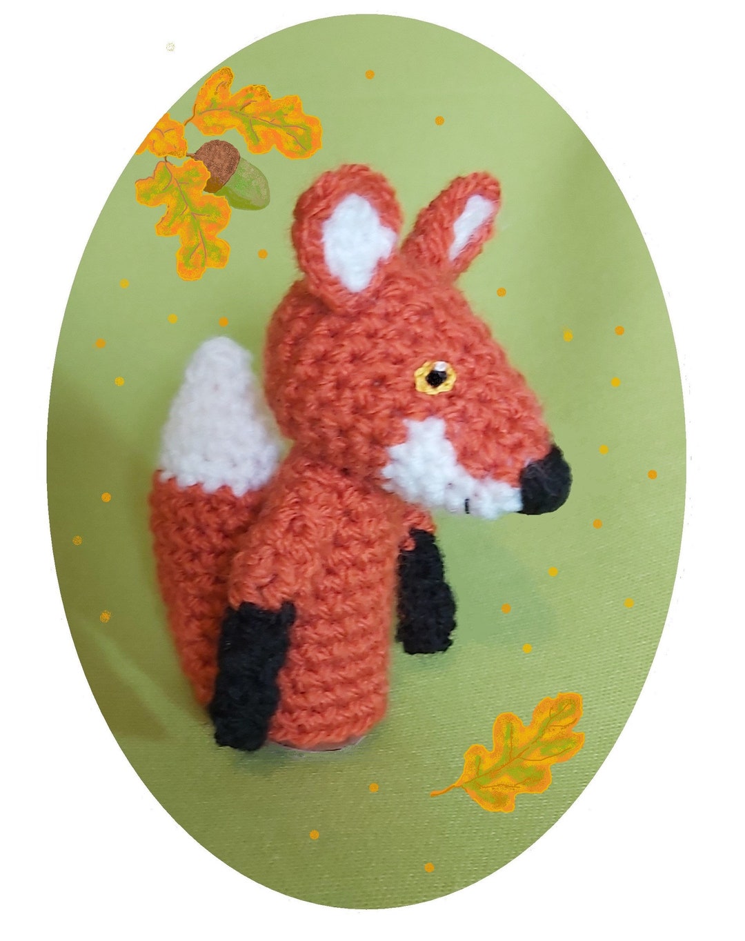 Fox Finger Puppet Crochet PATTERN - Etsy