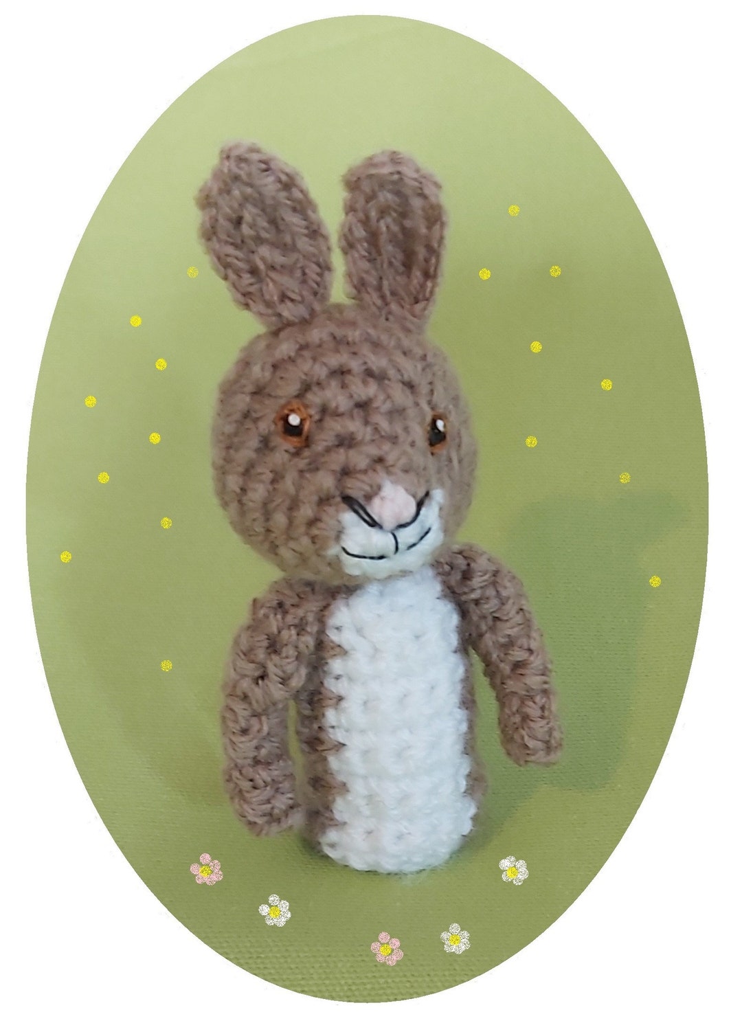 Rabbit Finger Puppets Crochet PATTERN. Includes Lop-eared Bunny and ...