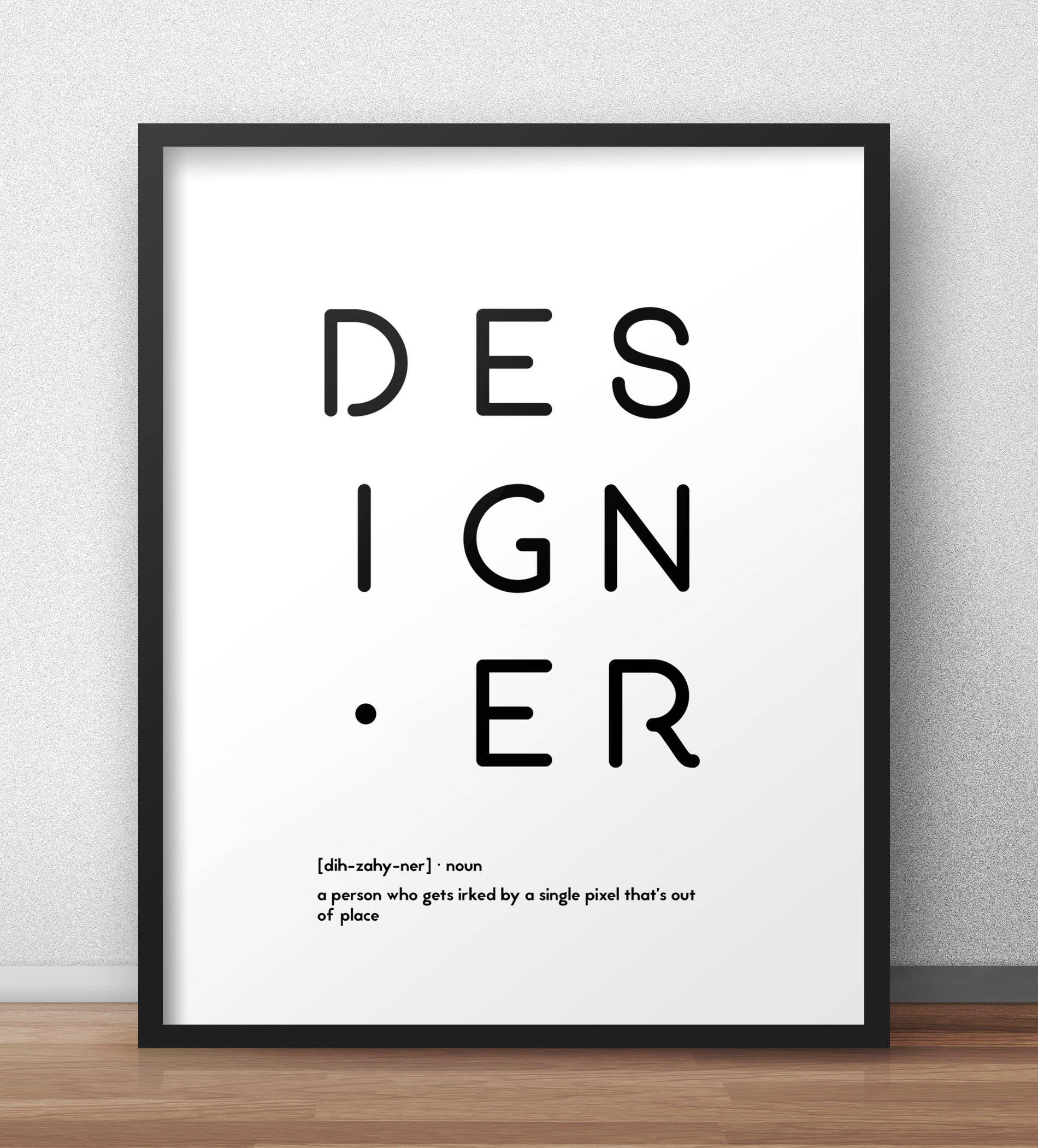 Designer Definition Print Minimal Design Wall Art Pegboard - Etsy