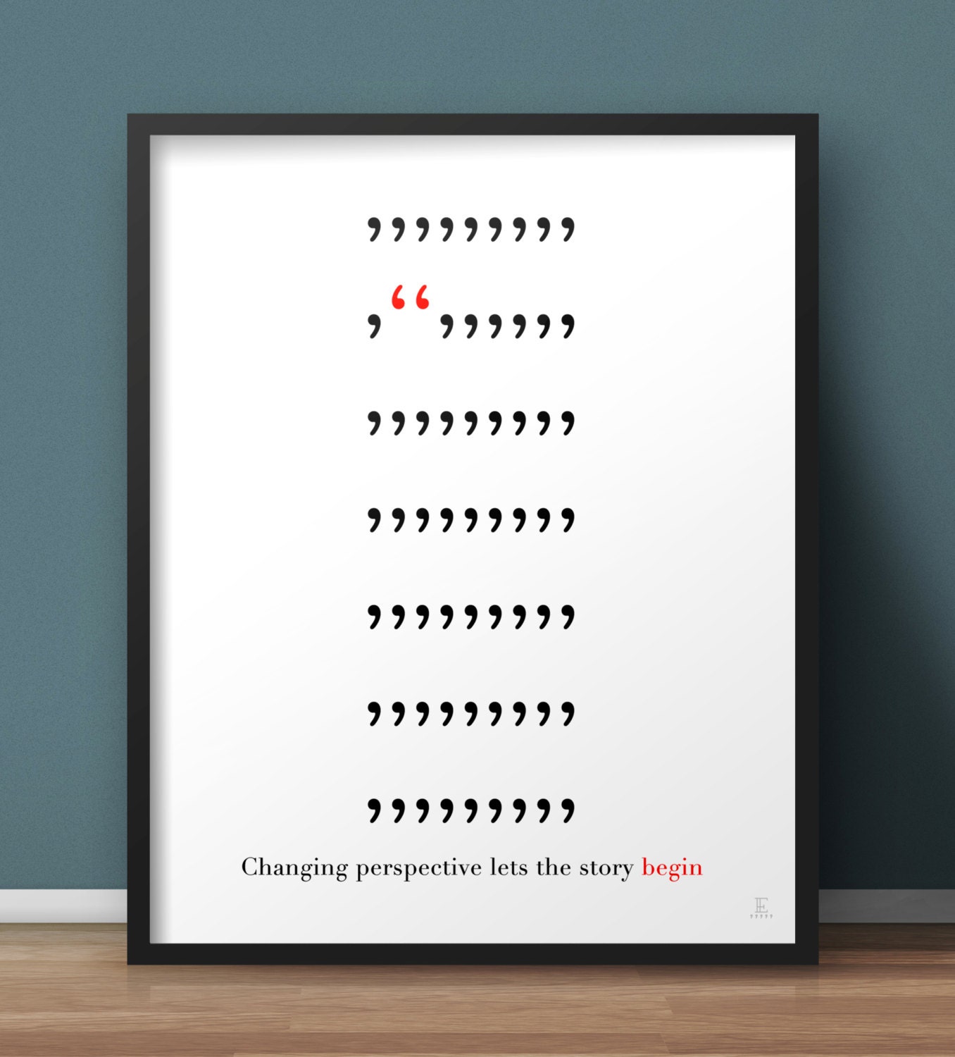 Minimalist Wall Art Modern Elegant Quote Black White Red - Etsy