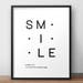 Smile Definition Print Minimal Design Wall Art Pegboard Design - Etsy