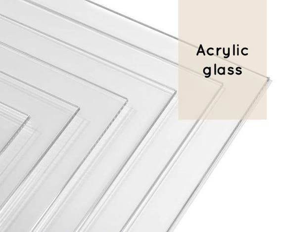 Glazing Clear Acrylic Glass Plexiglass Protection for Prints - Etsy