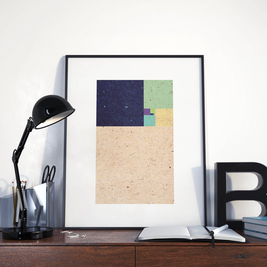 Golden Rectangle Print Geometric Poster Golden Ratio Abstract Art ...