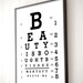 Snellen Eye Chart Print Lettering Typography Custom Eye Chart Baby ...