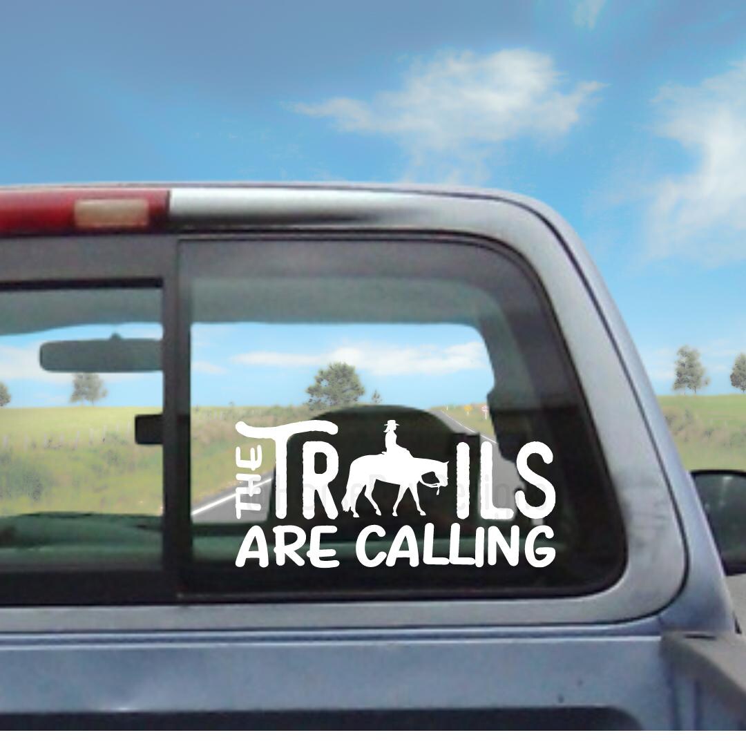 Trail Rider Horse Sticker Custom Horse Sticker Trail Mule Sticker ...