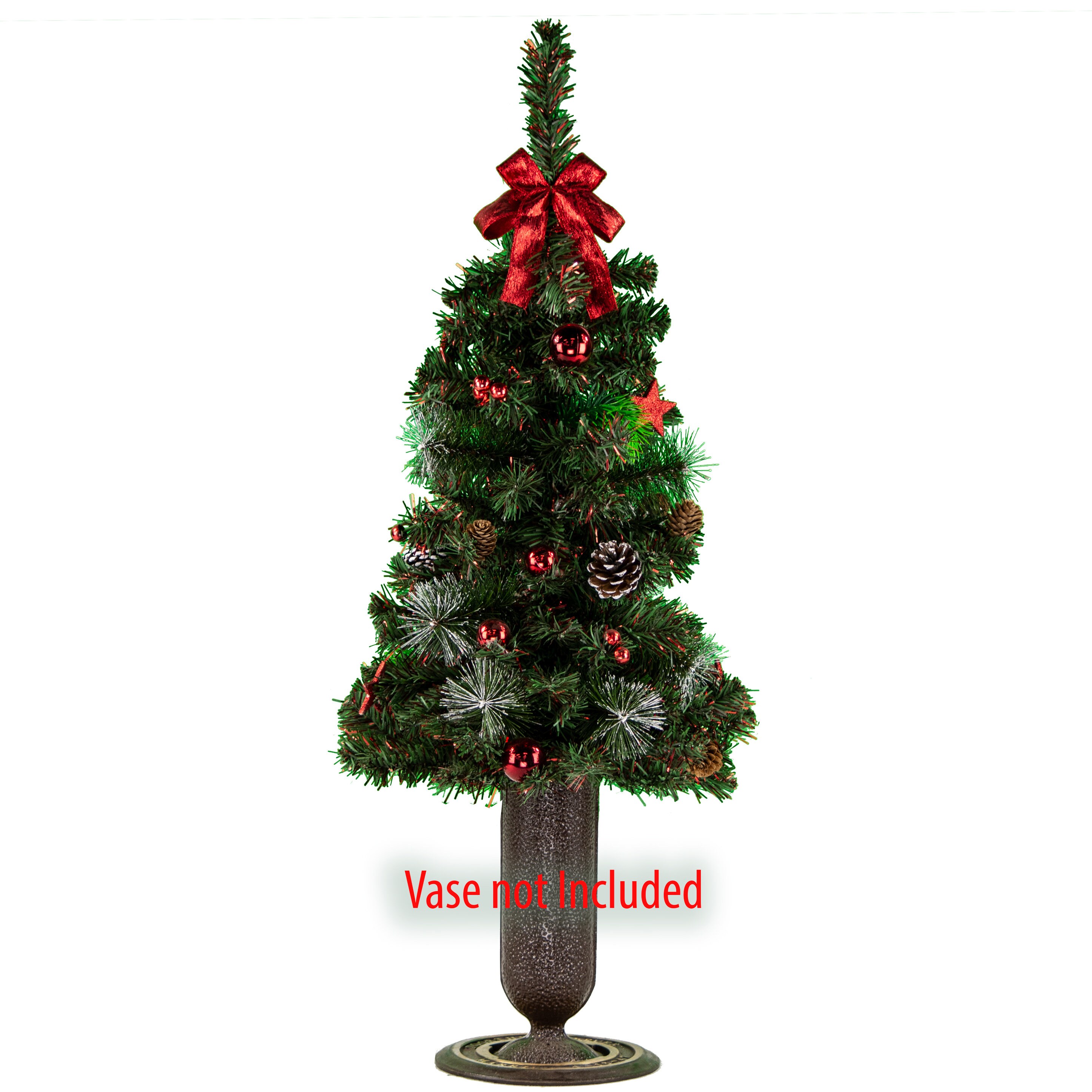 30 Inch Tall Artificial Christmas Tree for Cemetery Vase - Etsy