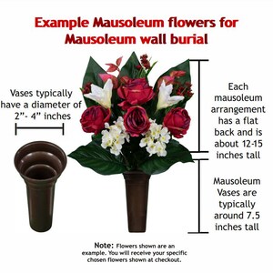 Blue Roses and Mums Mausoleum Cemetery Arrangement for Vase - Cemetery ...