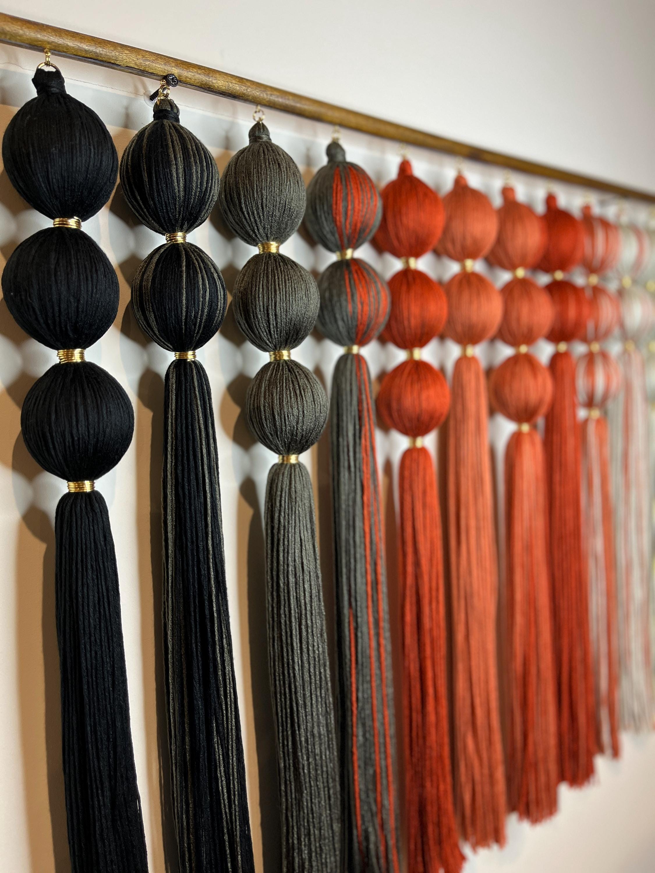 Fiber Rope Sculpture Moody Earthy Amber Macramé Wall Hanging - Etsy
