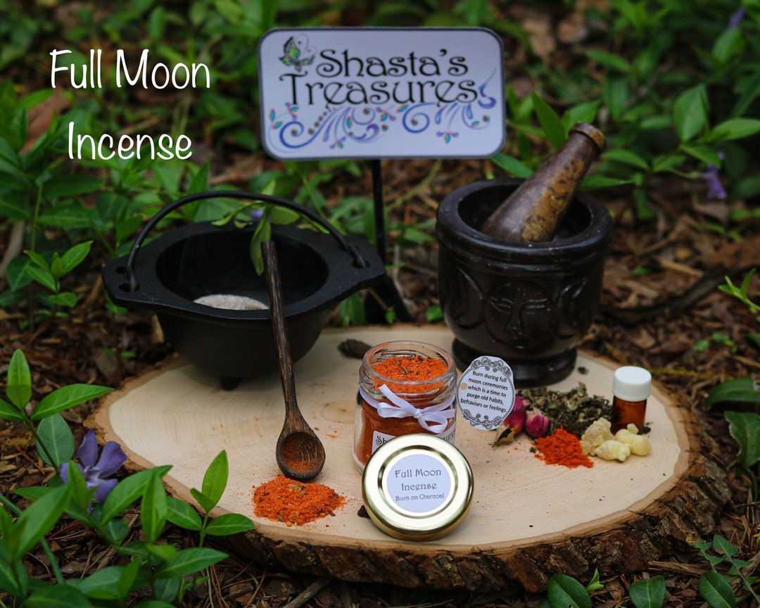 Full Moon Incense, Natural Incense, Resin Incense, Ceremonial Herbal ...