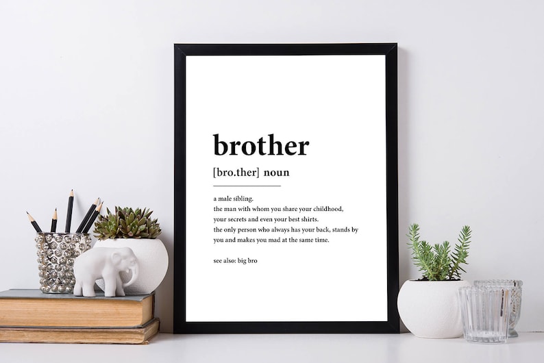 INSTANT DIGITAL DOWNLOAD - Brother Dictionary Custom Digital Download ...