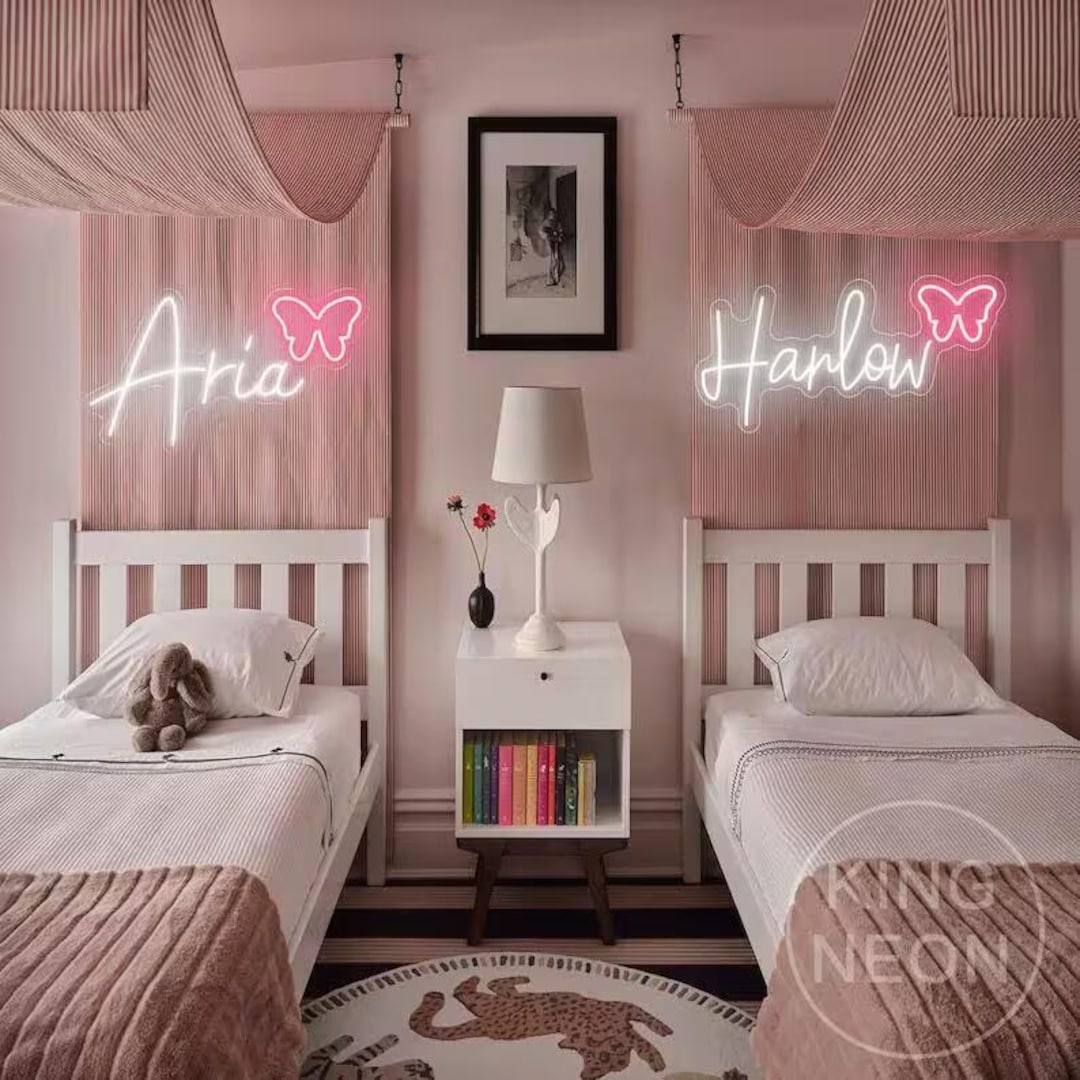 Custom Neon Name Sign,kids Bedroom Neon Sign Light,light up Name Sign ...
