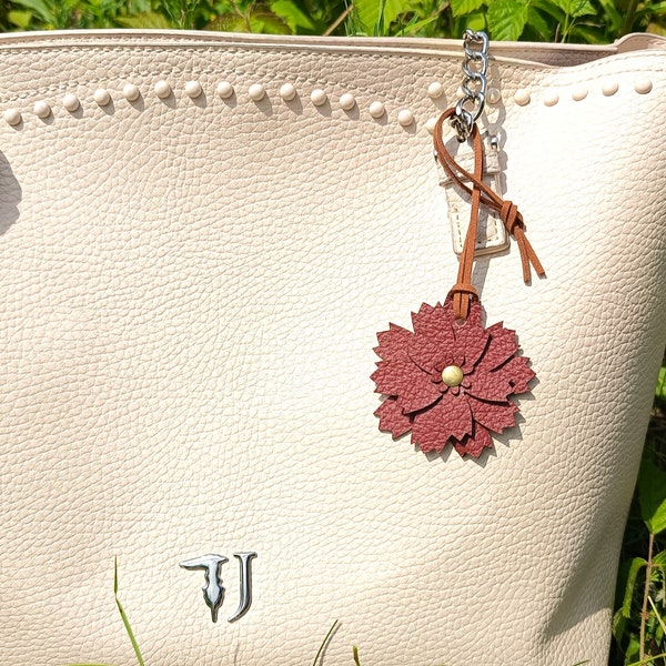 Leather Bag Charm - Etsy