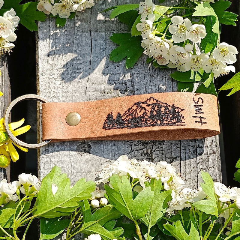 Mountain Keychain - Etsy
