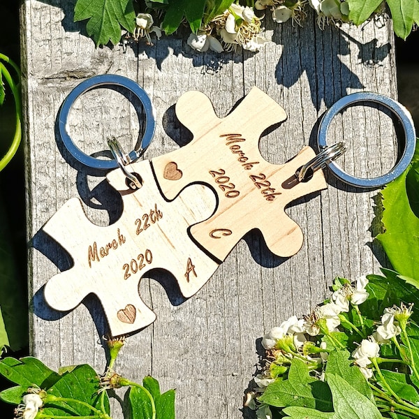 5 Interlocking Keychains - Etsy