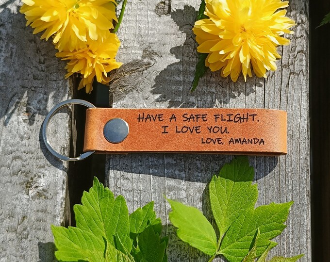 Fly Safe Key Chain, Gift for Pilot, Gift for Flight Attendant, Fly Safe ...