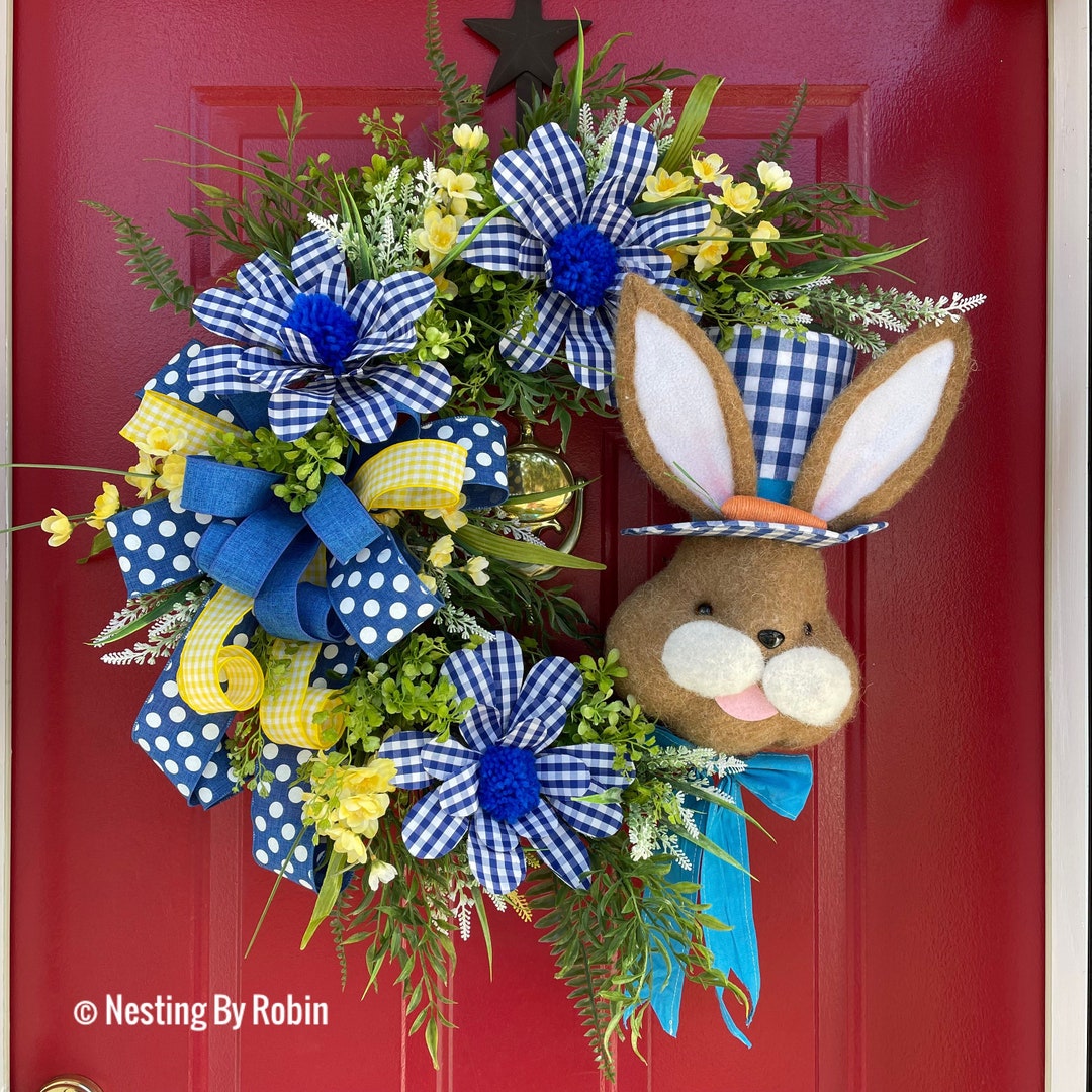 Easter Wreath, Spring Wreath, Farmhouse Decor - Etsy