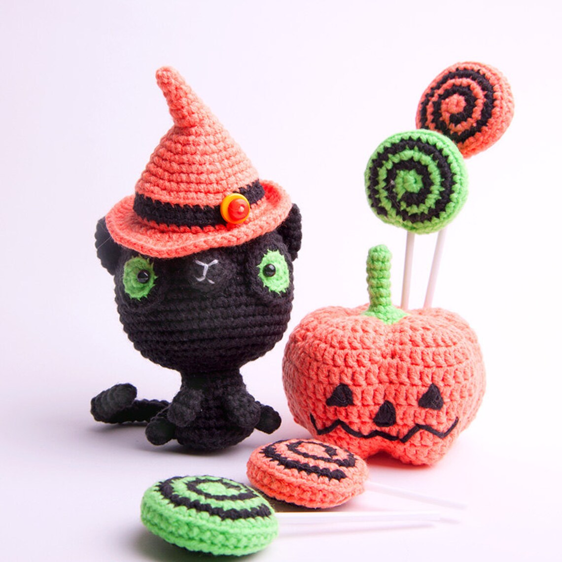 PATTERN Black Witch Cats Crochet Pattern Amigurumi | Etsy