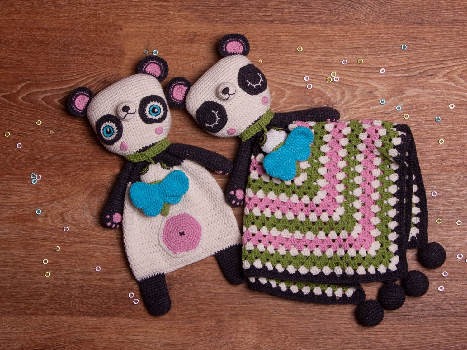 SET PATTERN Panda Lovey & Panda Ragdoll Crochet Amigurumi | Etsy