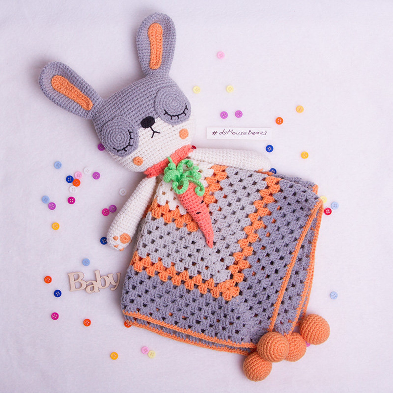 PATTERN Bunny Lovey Crochet Pattern Amigurumi Pattern - Etsy