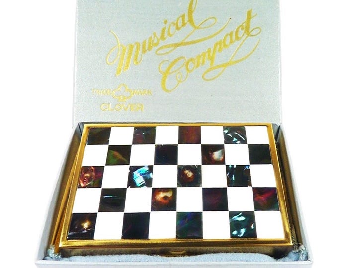 Stratton Musical Compact, Gold Tone Powder Compact With Sifter, Ladies ...
