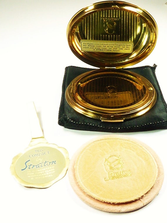 Rare Stratton Powder Compact Antique Compact 1950s No… - Gem