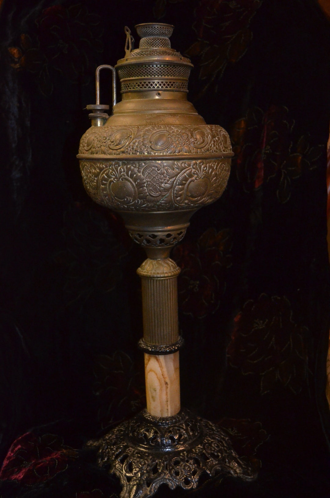 Victorian Antique American Oil Lamp: the Miller Lamp - Etsy