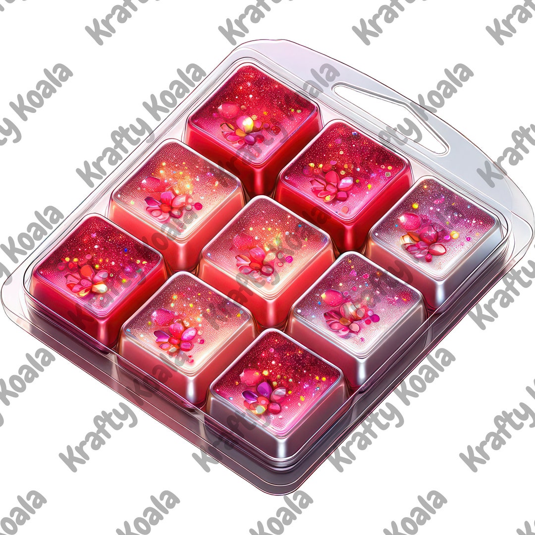 Wax Melt Clamshell 7 Design JPEG PNG Digital Download Commercial Use ...