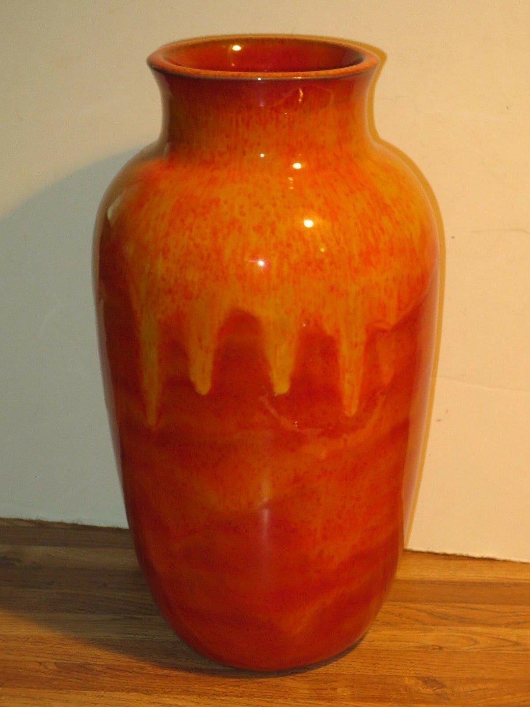 Polia & William Pillin Pottery Huge Mid-century Modern Flambe Drip ...
