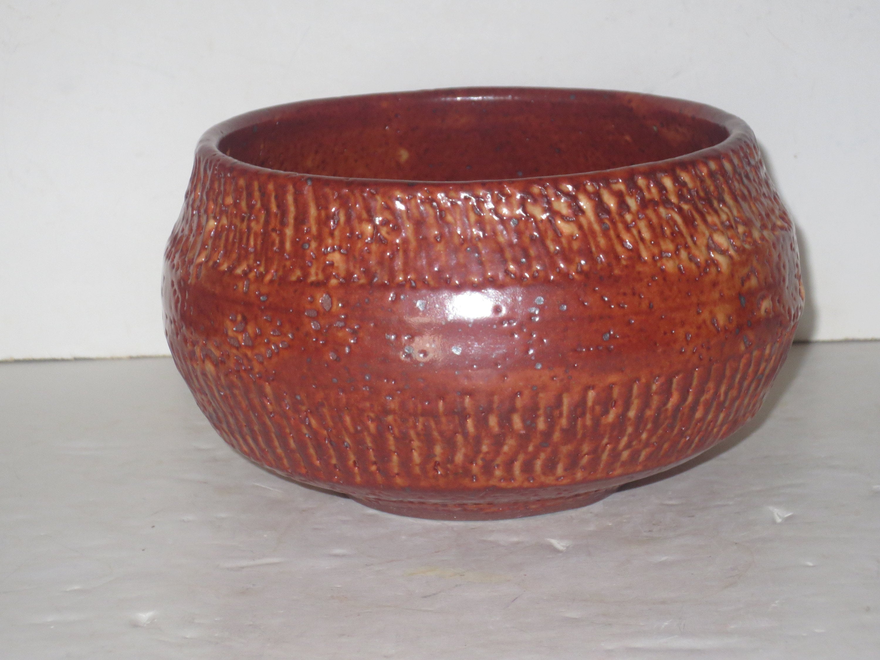 Warren Mackenzie Lg Shino Glaze Pottery Bowl W Impressed - Etsy