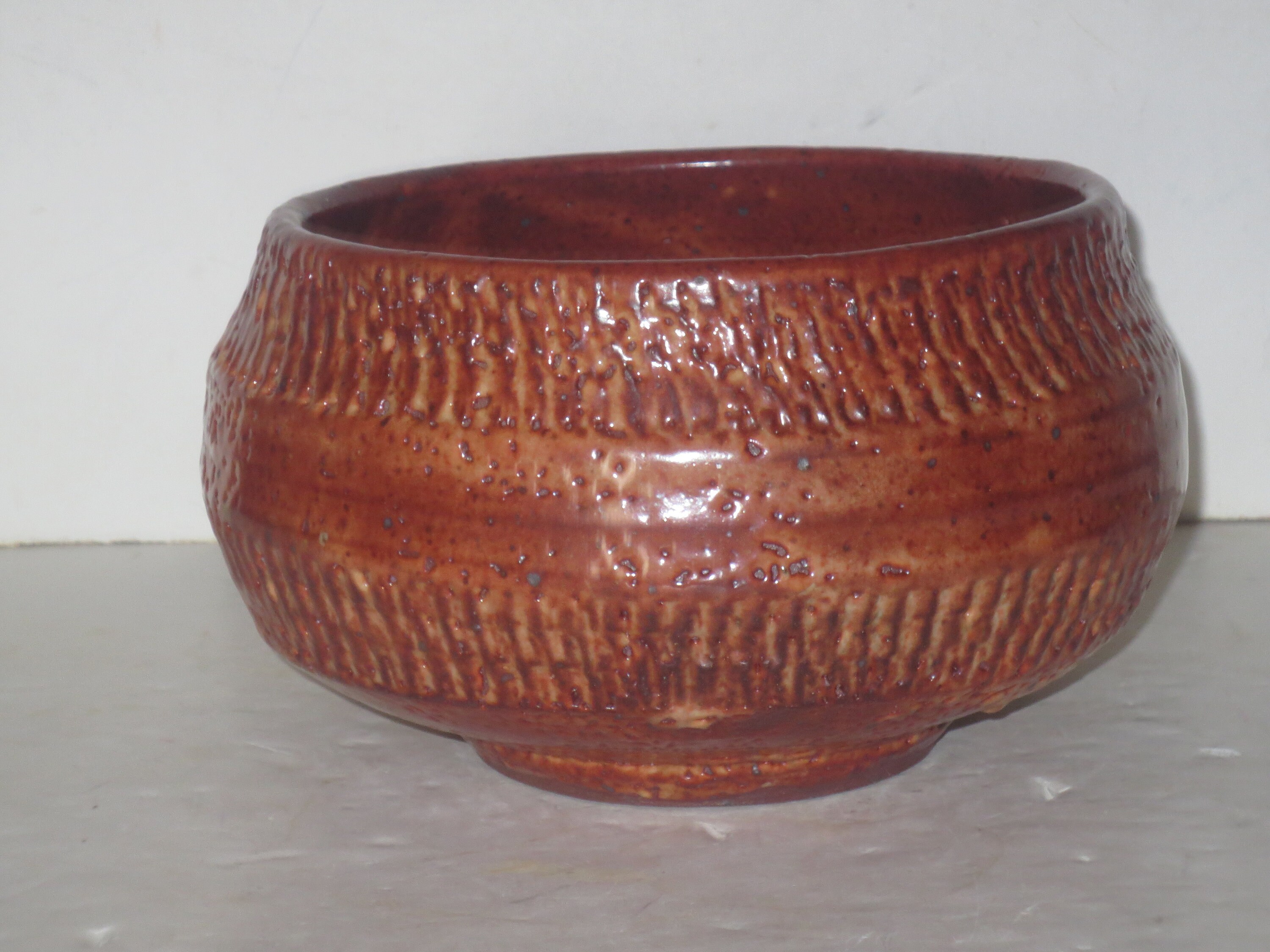 Warren Mackenzie Lg Shino Glaze Pottery Bowl W Impressed - Etsy