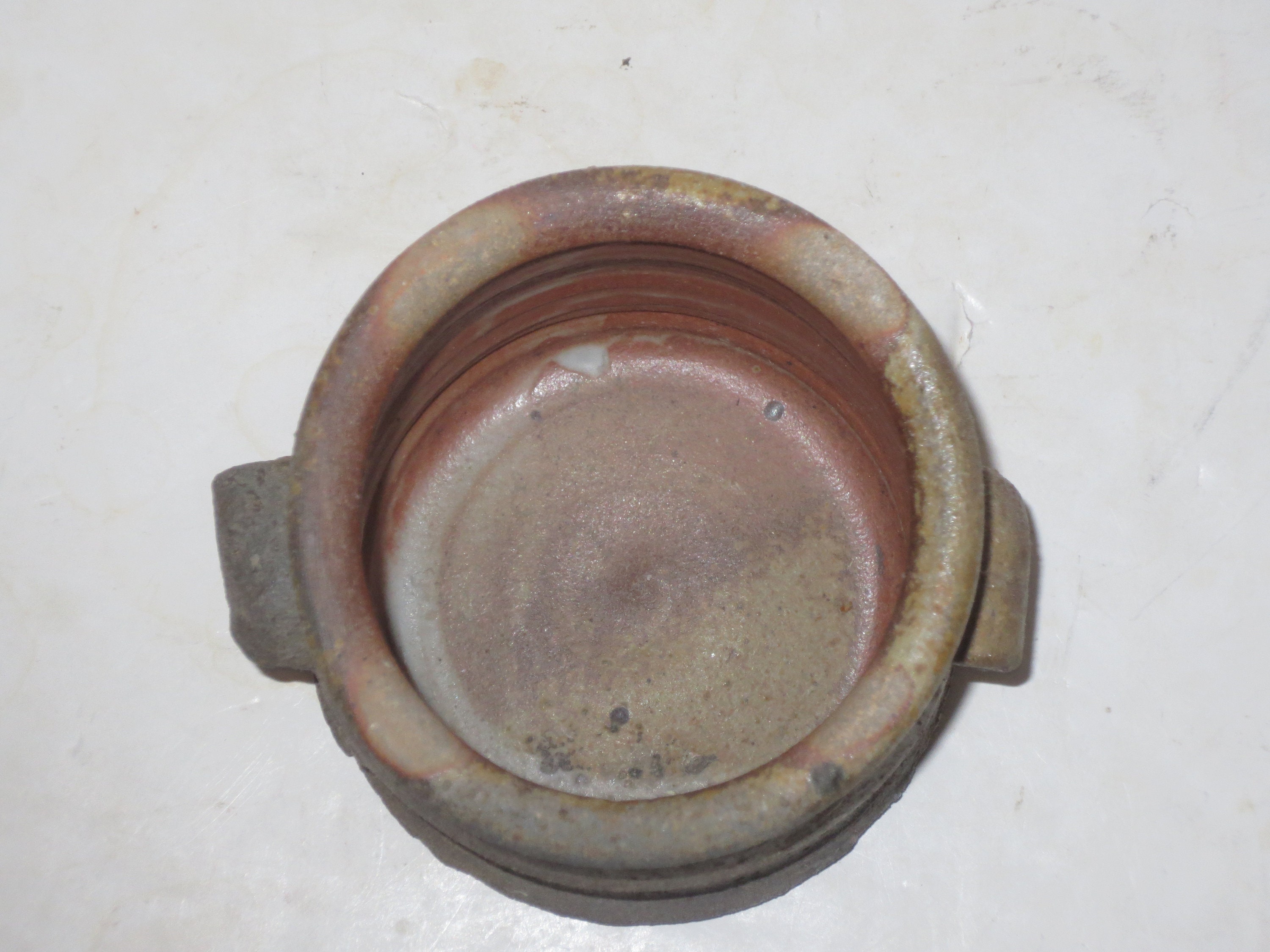 John Reeve Wood Fired Stoneware Vase With Handles, Marked, Warren ...