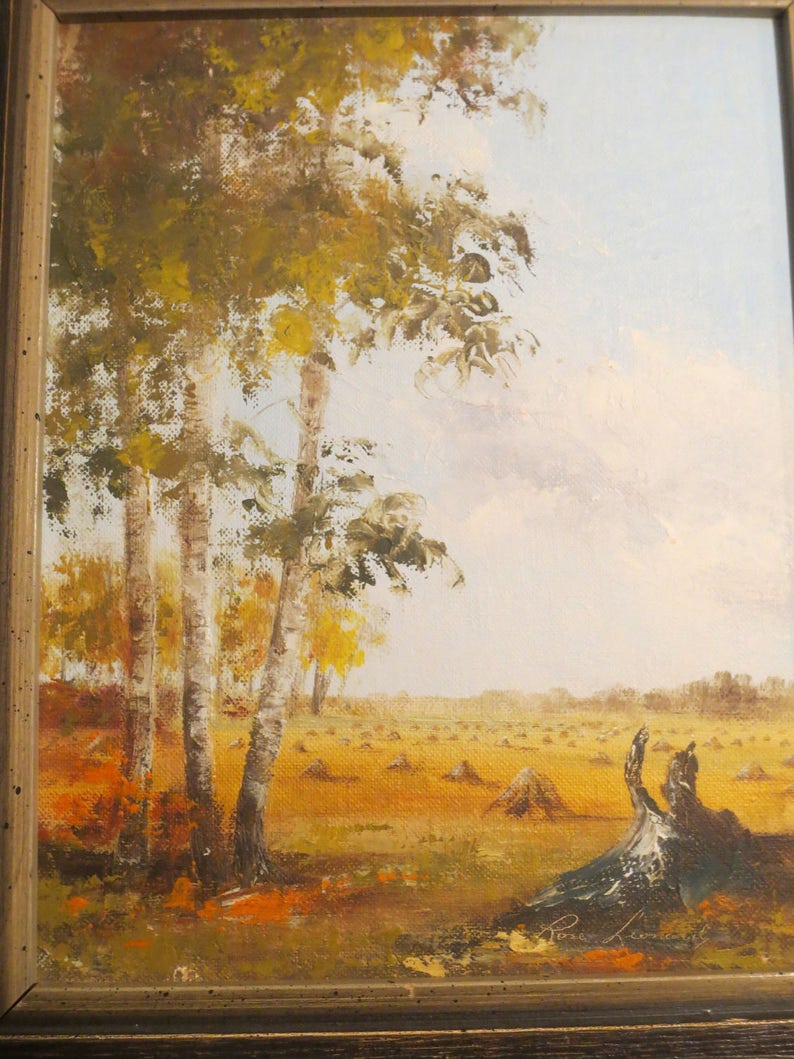 Rose Leonard Oil on Board Landscape Painting, Listed Canadian Artist ...