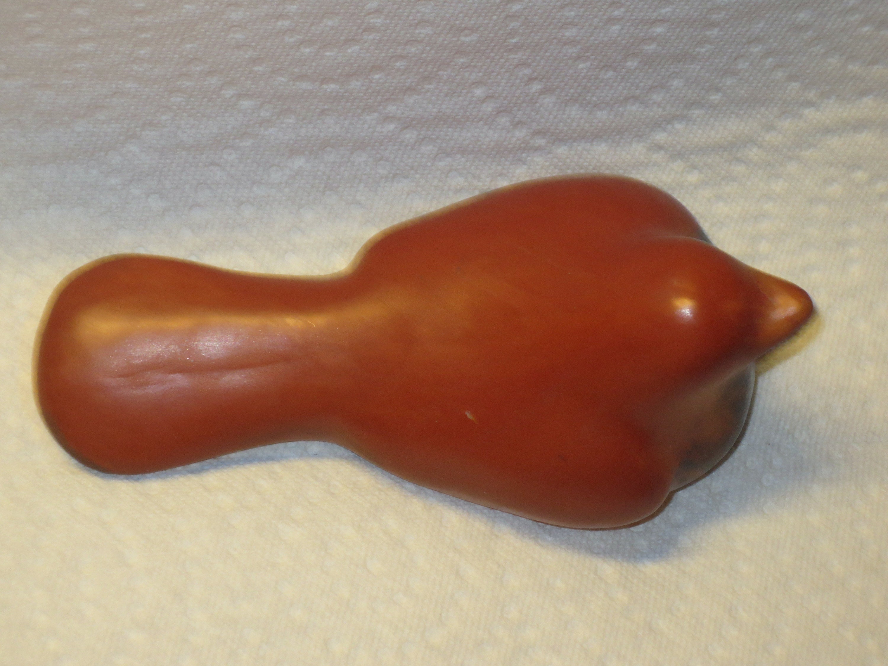 Redware Folk Art Pottery Bird Figurine, Artist Signed - Etsy