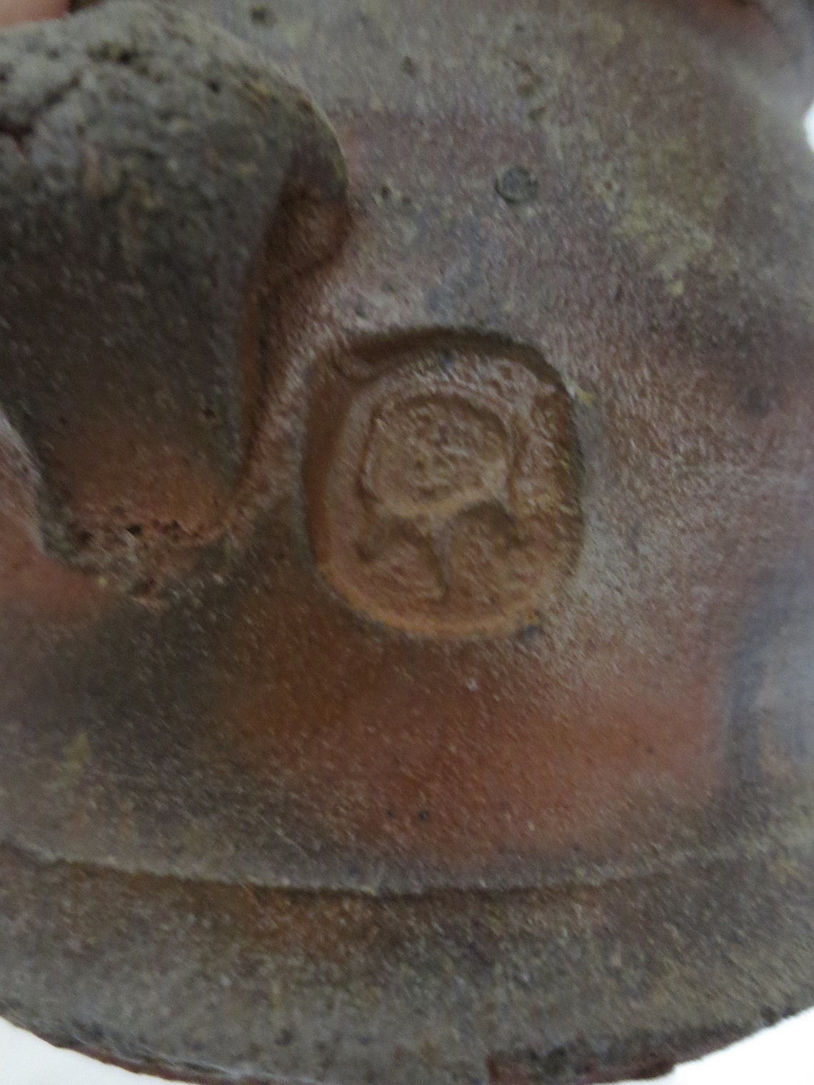 John Reeve Wood Fired Stoneware Vase With Handles, Marked, Warren ...