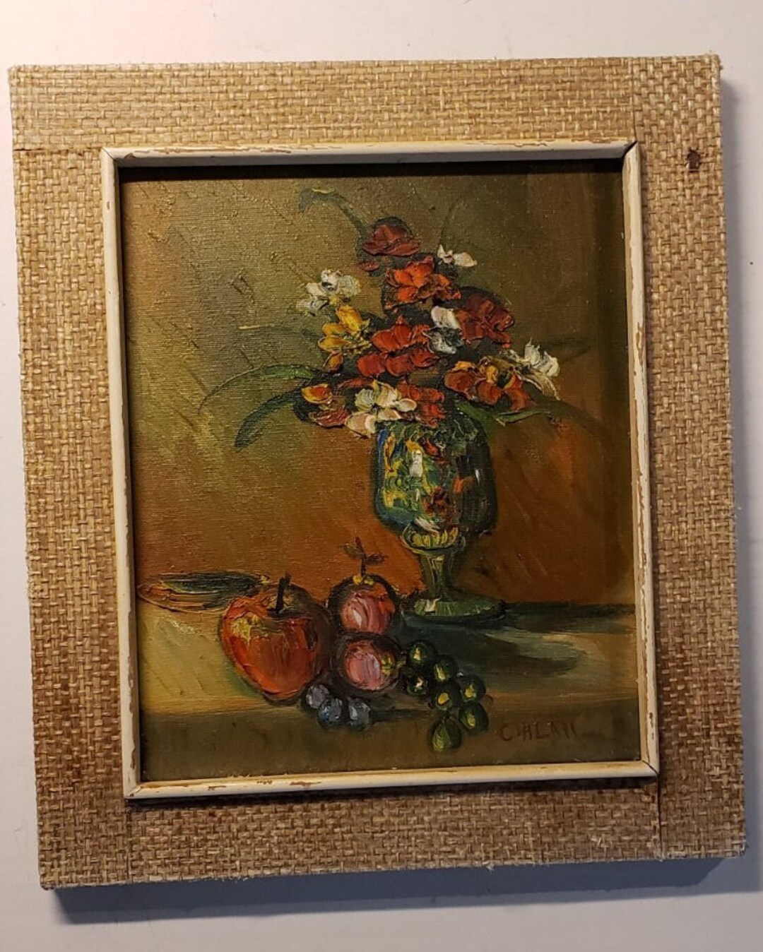 Vintage Impressionist Impasto Still Life Floral Painting, Signed, Paul ...