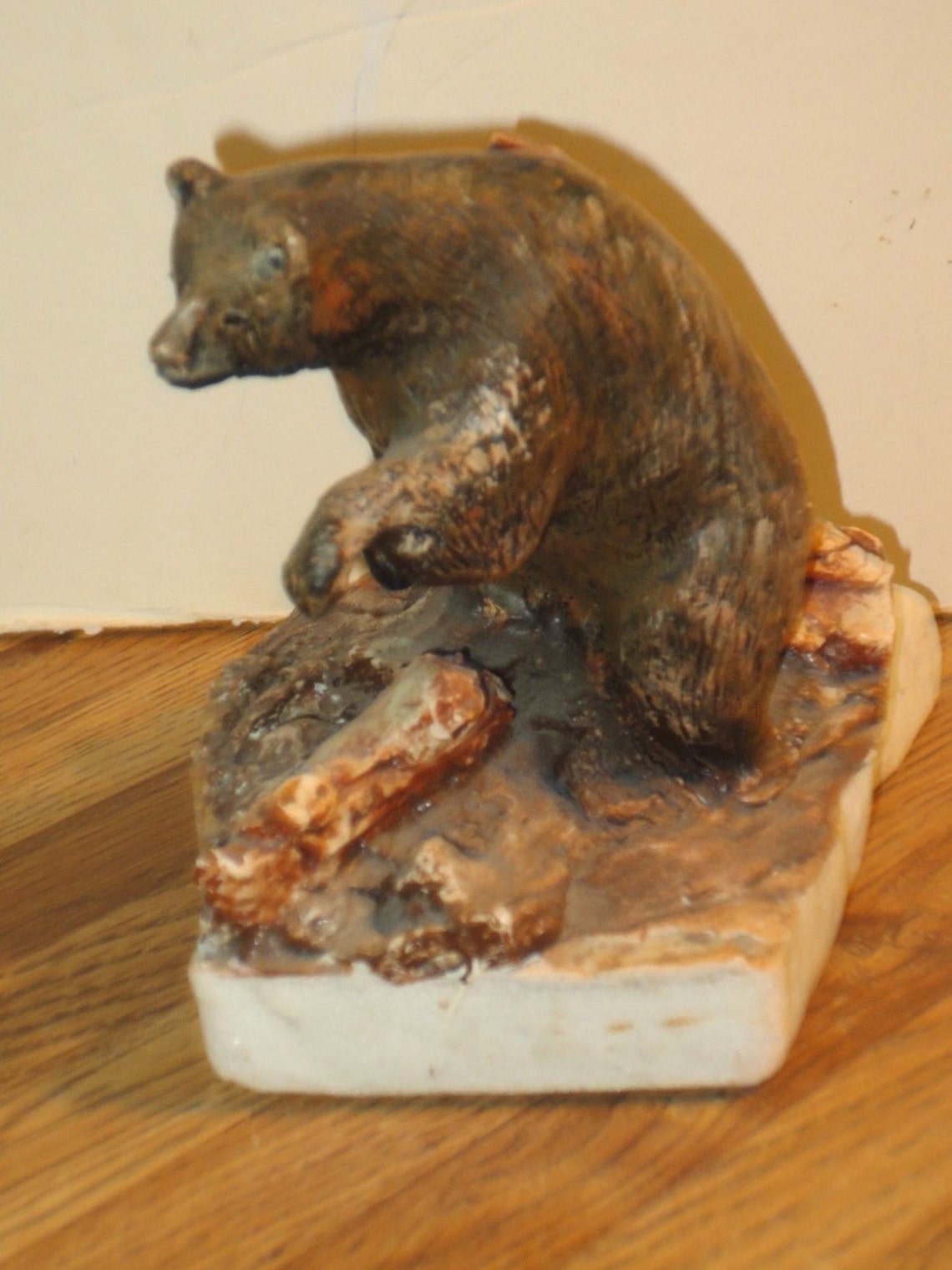 Jimmy Lovejoy Signed Grizzly Bear Sculpture, Listed Artist Nat'l Cowboy ...