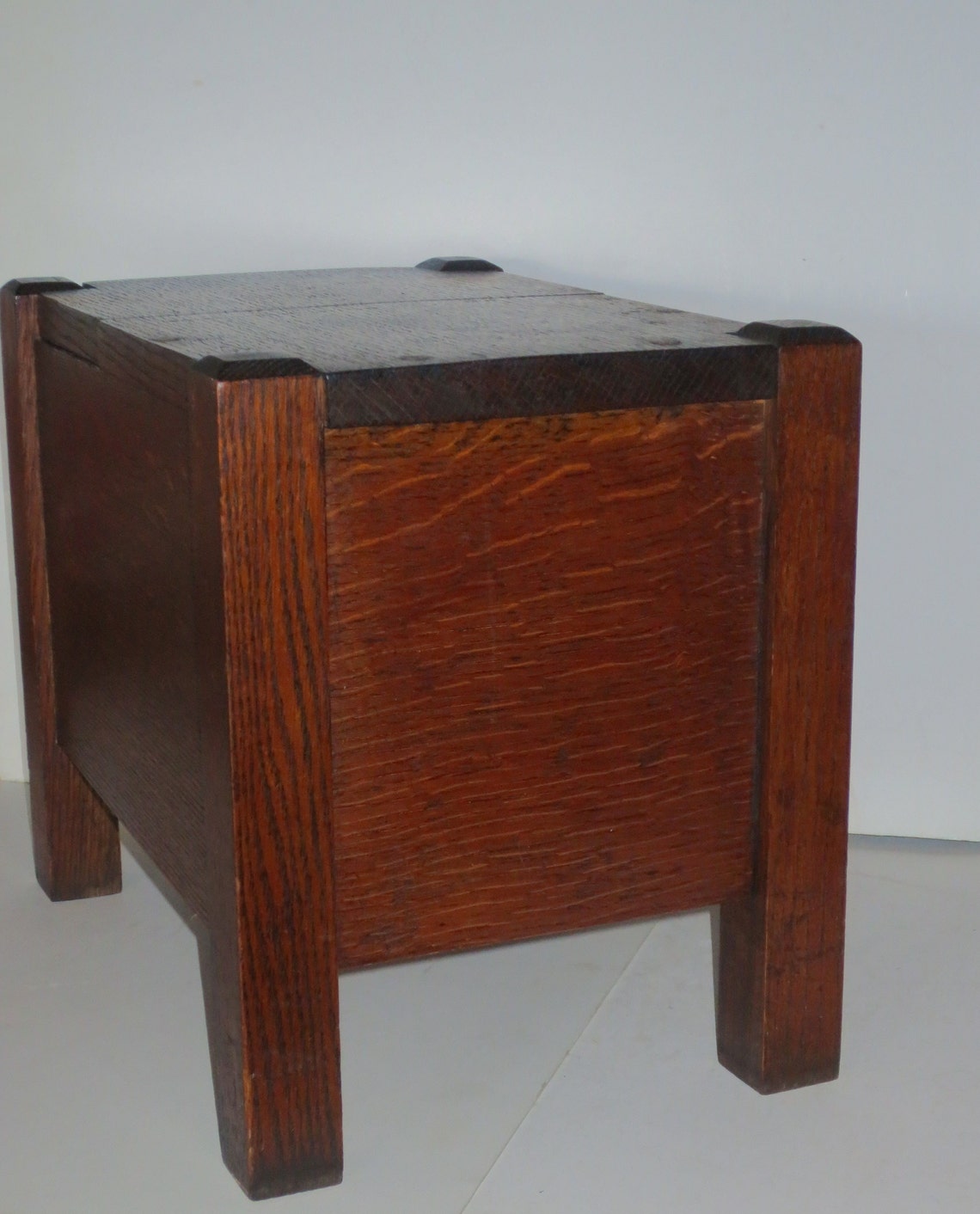 Antique Mission Oak, Stickley Era Wooden Storage Box With Lid - Etsy