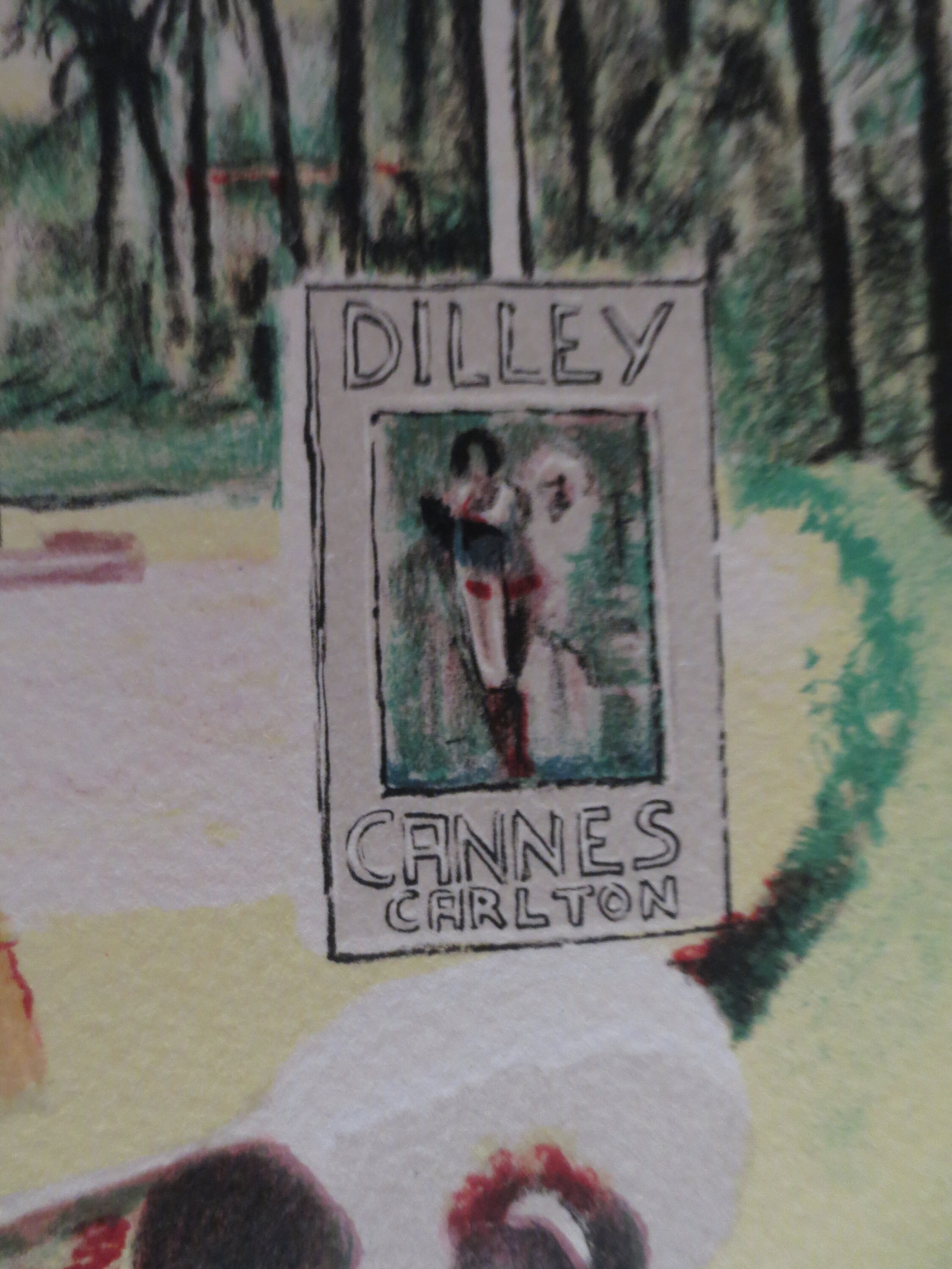 Ramon Dilley "cannes Carlton' France Lithograph 3/250 Pencil Signed ...
